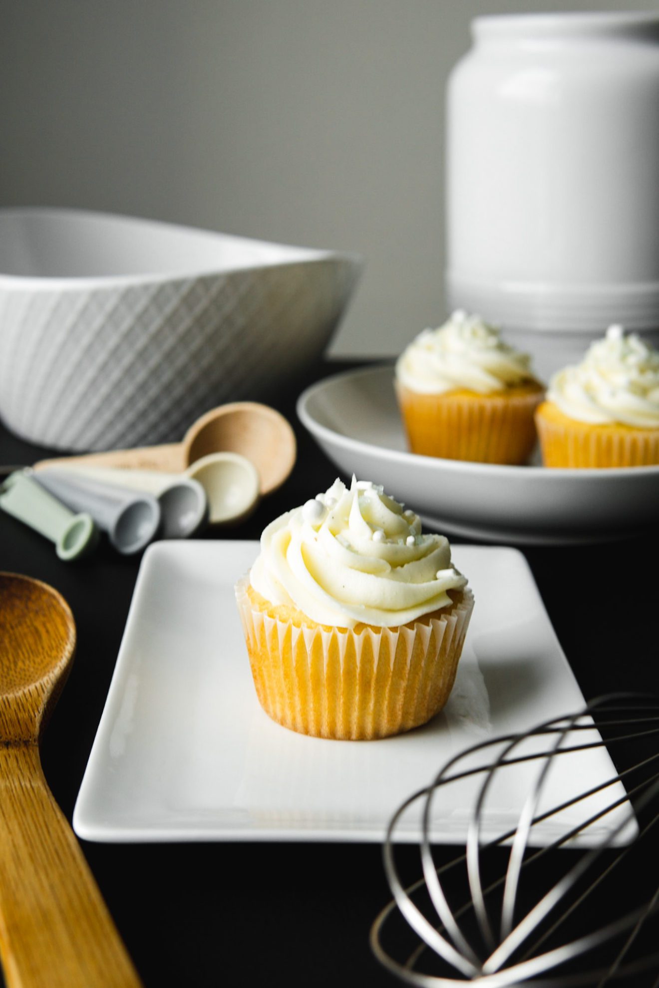**The BEST** Fluffy Vanilla Cupcakes - The Mindful Meringue