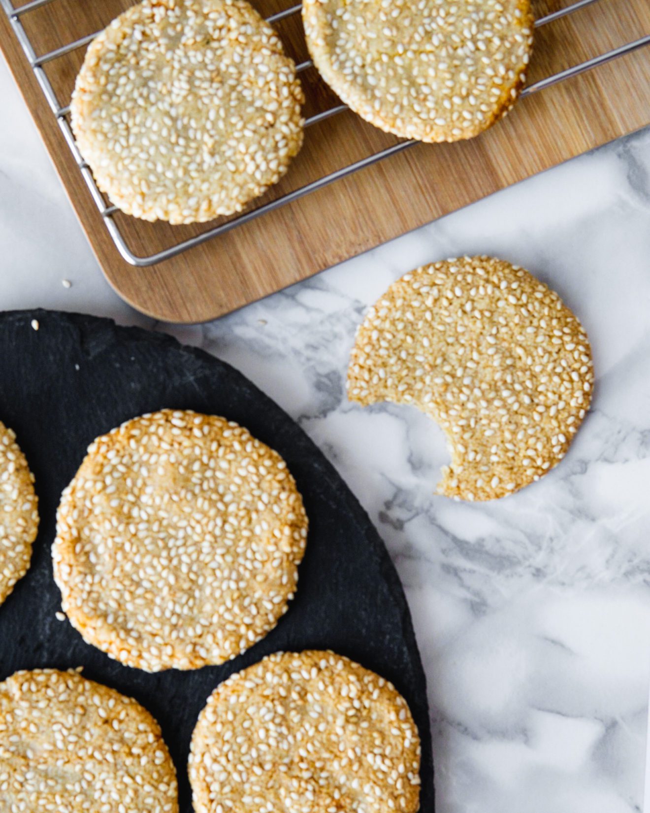 Honey Sesame Cookies - The Mindful Meringue