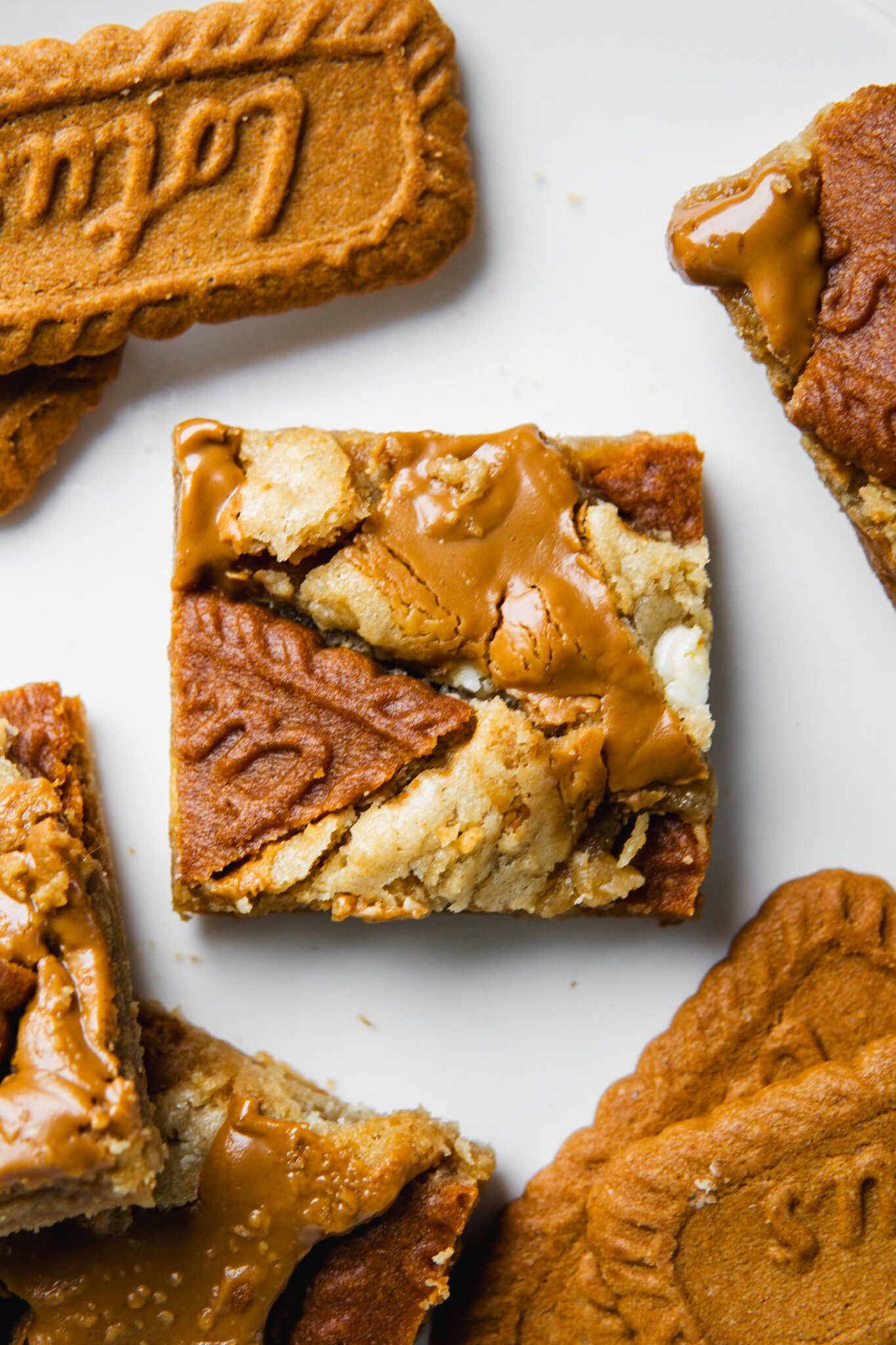 Irresistible Cookie Butter Blondies {Extra thick!}