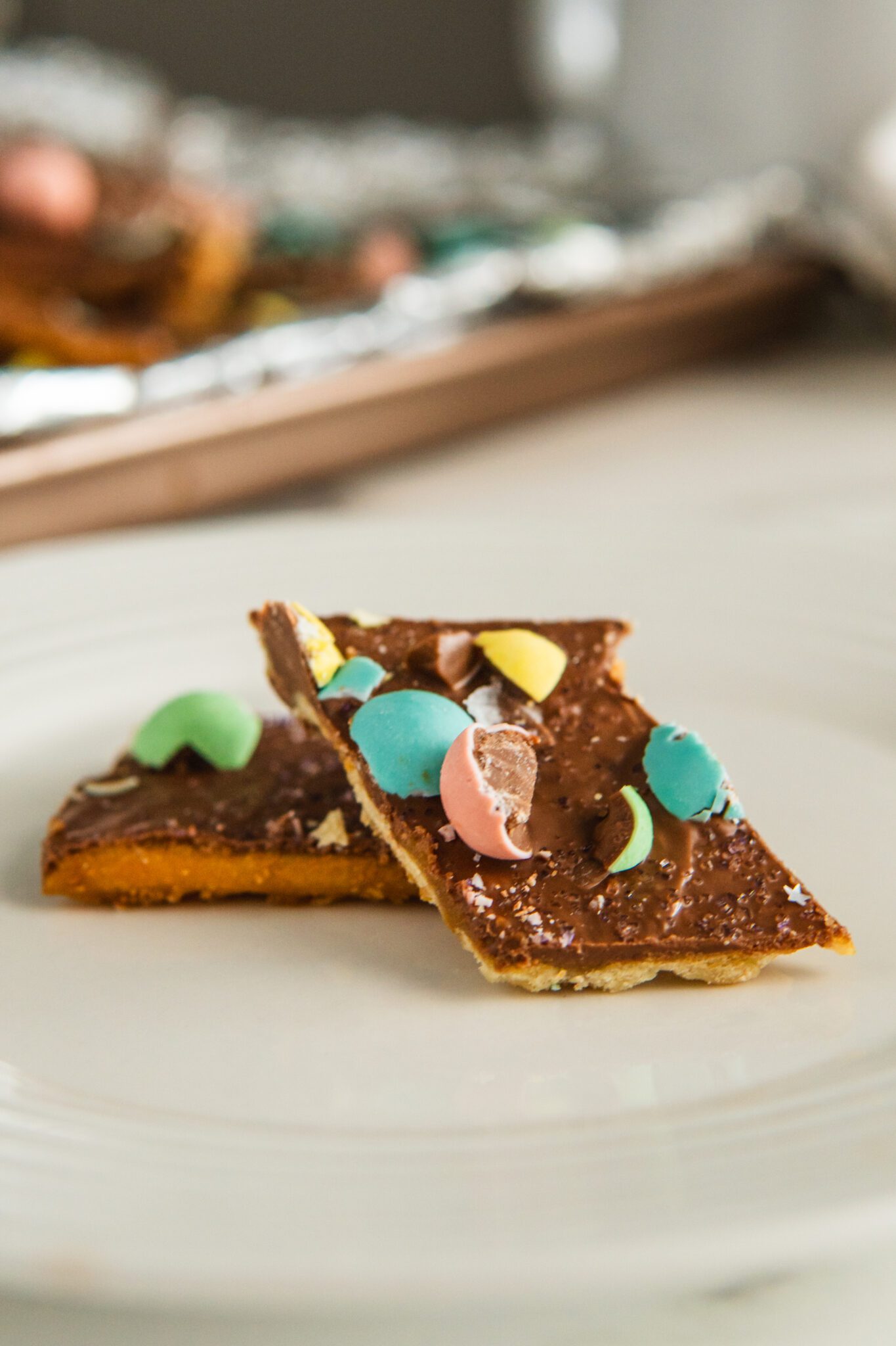 Mini Egg Saltine Cracker Toffee {aka Easter Crack}